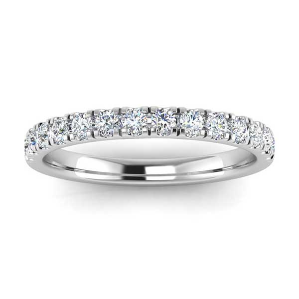 Claw Set Diamond Wedding Ring